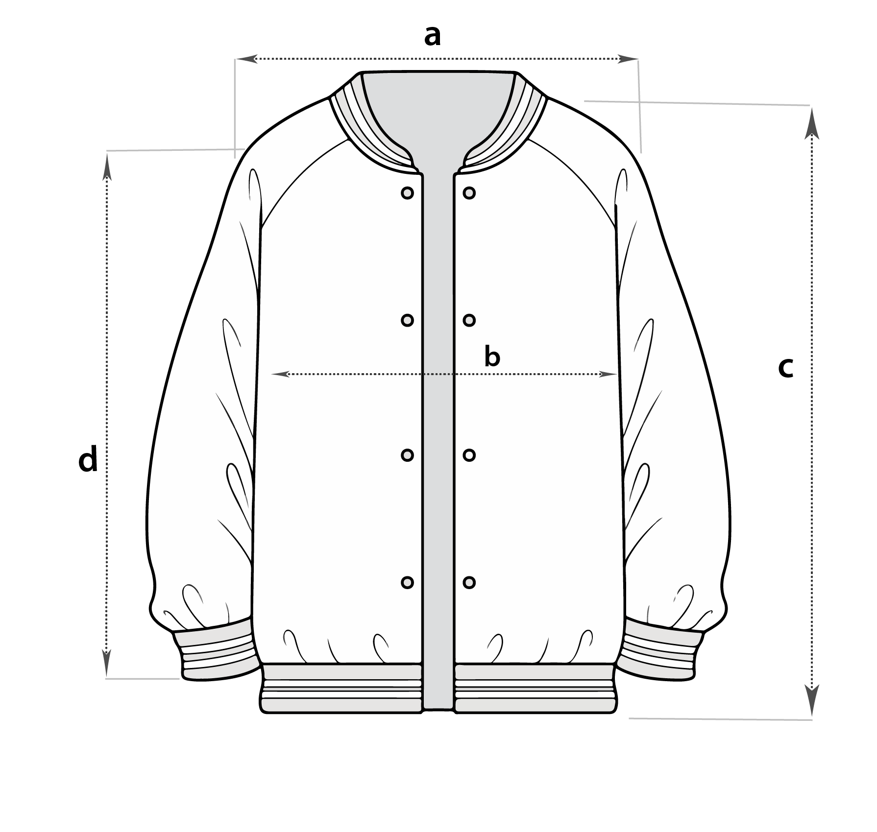 Varsity Jacket Size Guide - Praaaa Empire